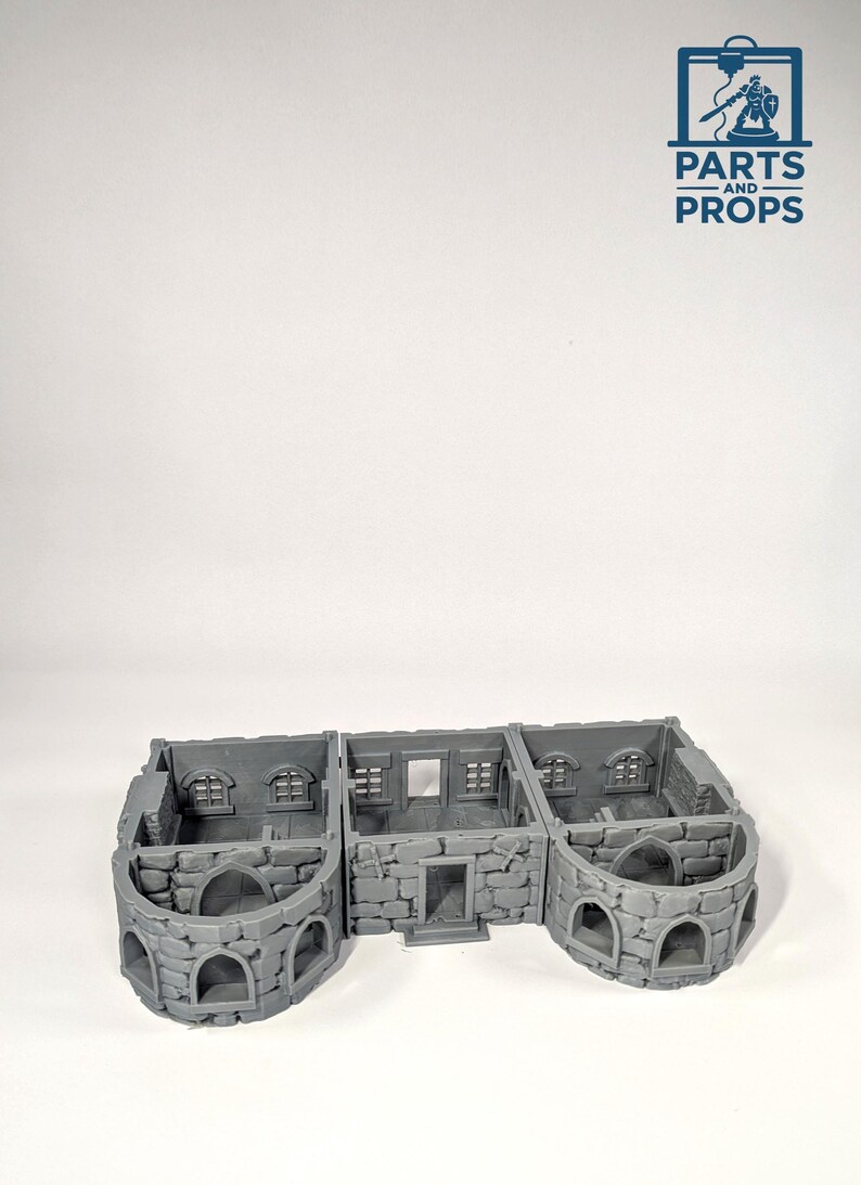 Huge Fantasy Medieval Terraced House for 28mm Tabletop Wargaming RPG ...