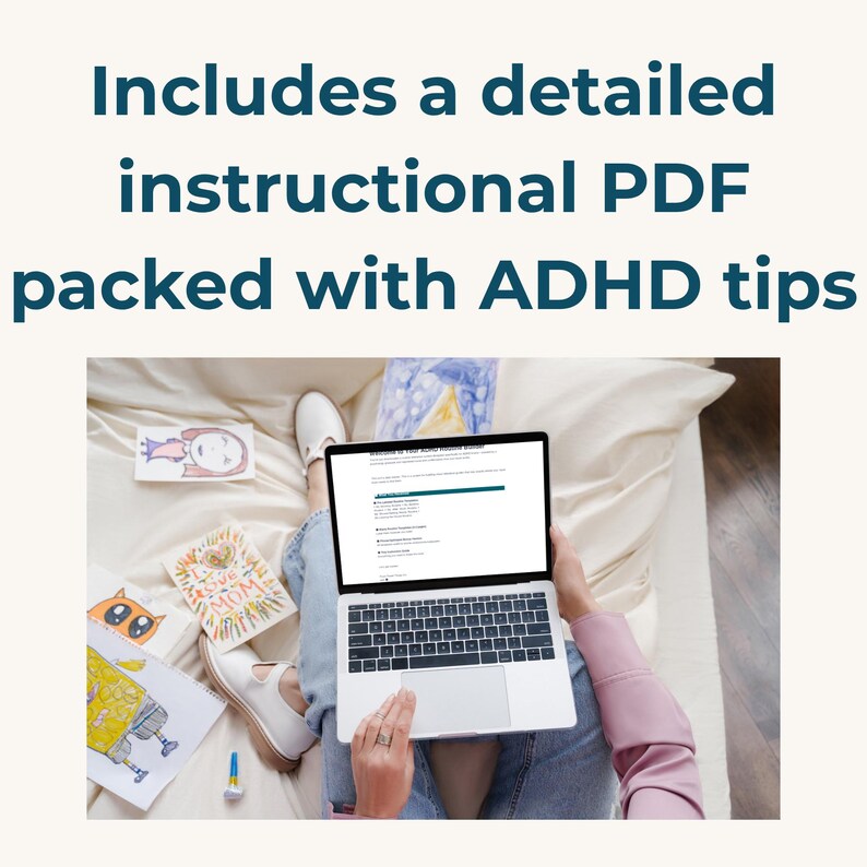 ADHD Routine Builder Visual Guide, Executive Dysfunction Planner ...