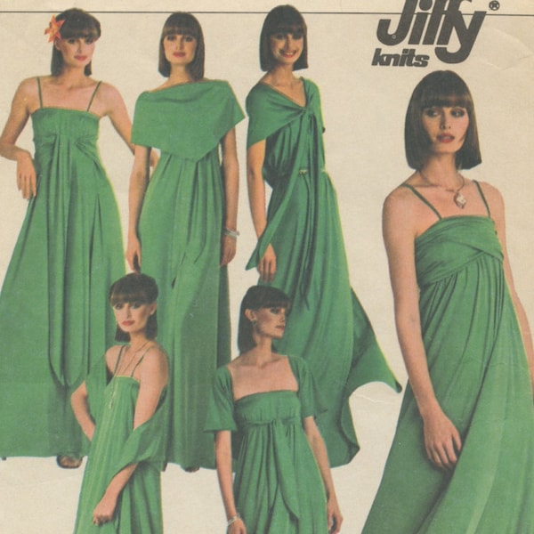 1970s Simplicity 5448 Halter-dress in Two Lengths and Jacket Vintage Sewing Pattern Bust 36 - Etsy