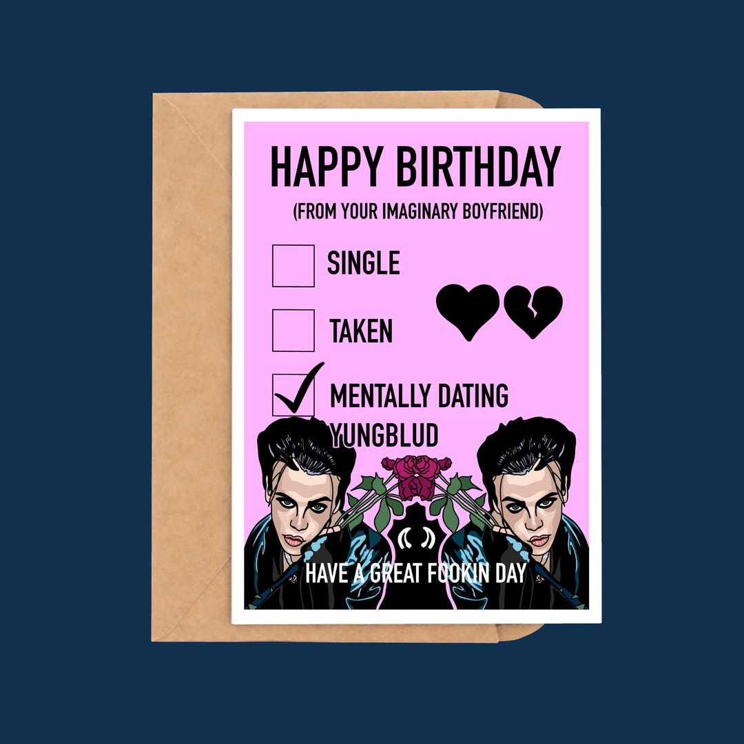 Yungblud Birthday Card - Etsy