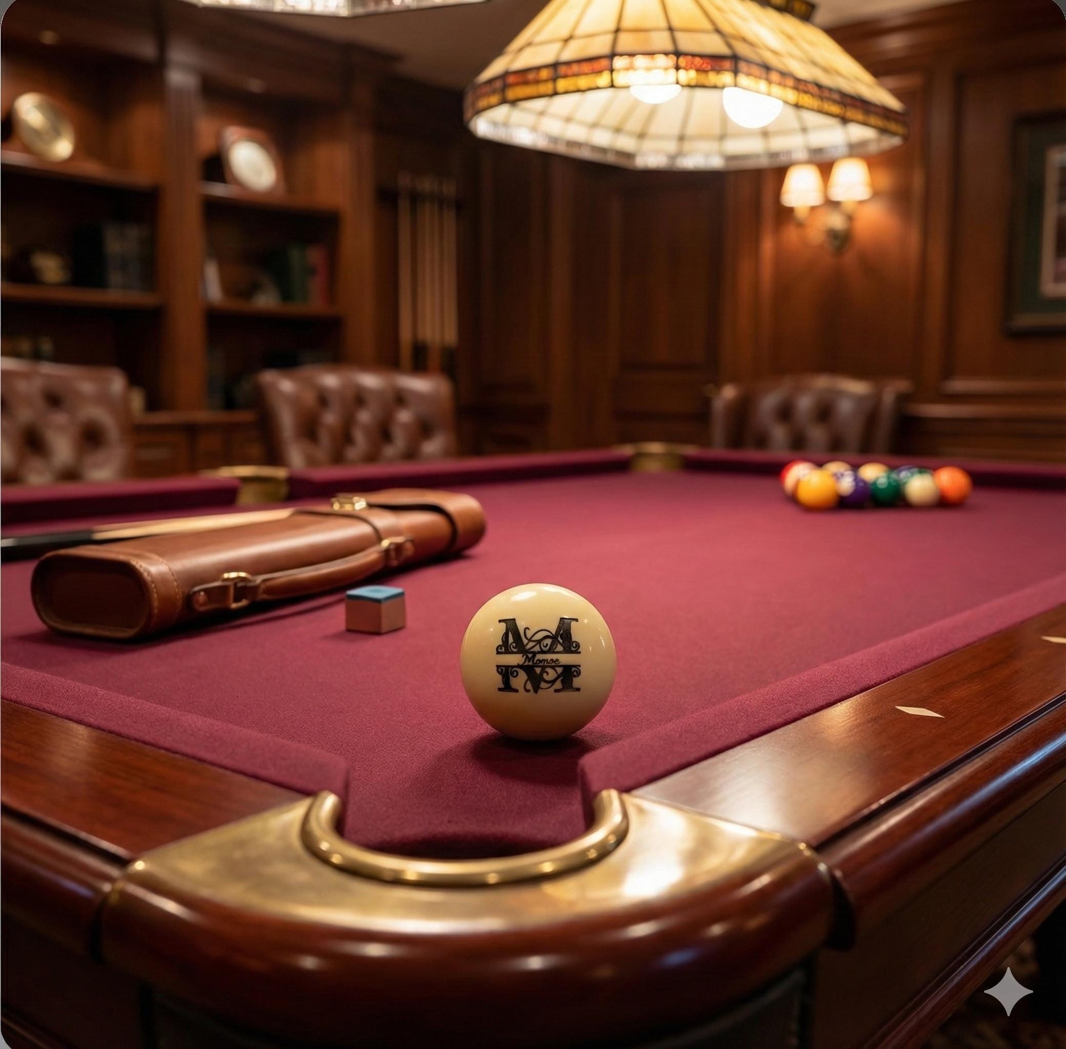 Personalized Cue Ball, Billiards Cue Ball, Best Gift for Dad, Father ...