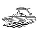Malibu Boat Line Drawing: Digital Art PNG (digital Download) - Etsy