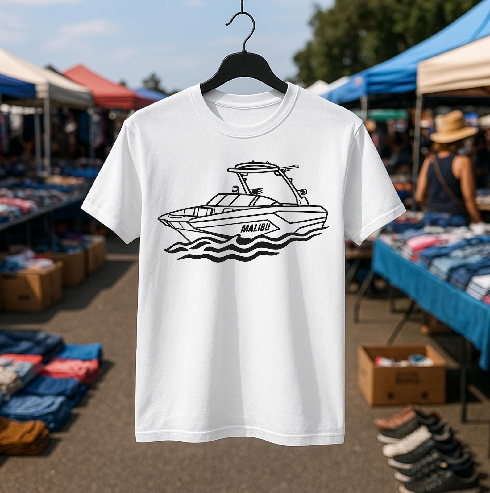 Malibu Boat Line Drawing: Digital Art PNG (digital Download) - Etsy