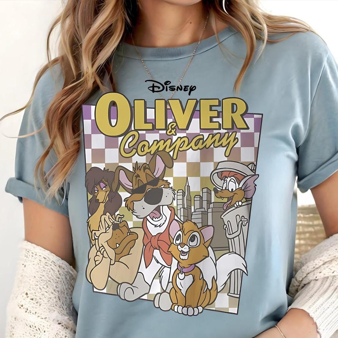 Disney Olive & Company PNG, Checkerboard Retro Disney Dog Digital ...