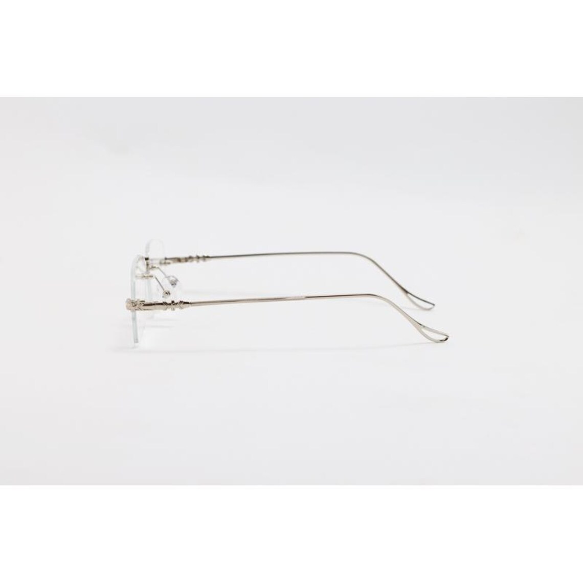 Rimless Rectangle Eyeglasses Lightweight Luxury Frame Unisex Vintage ...