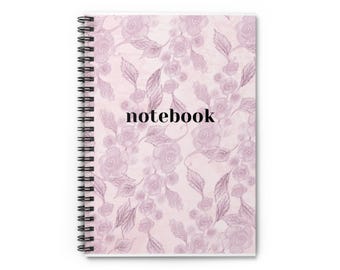 Spiral Notebook - Ruled Line - Etsy