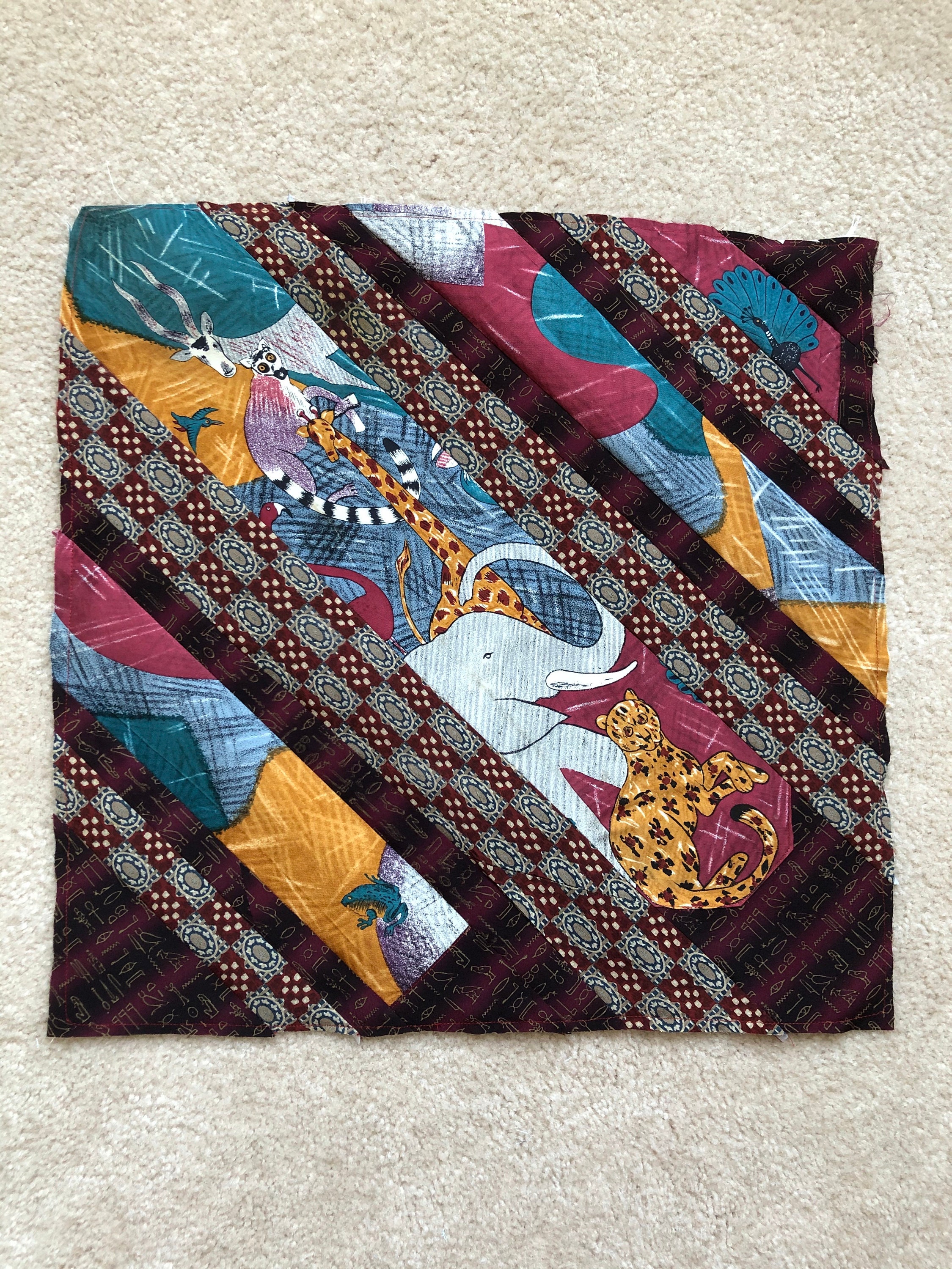Custom Memory Pillow From Ties - Etsy