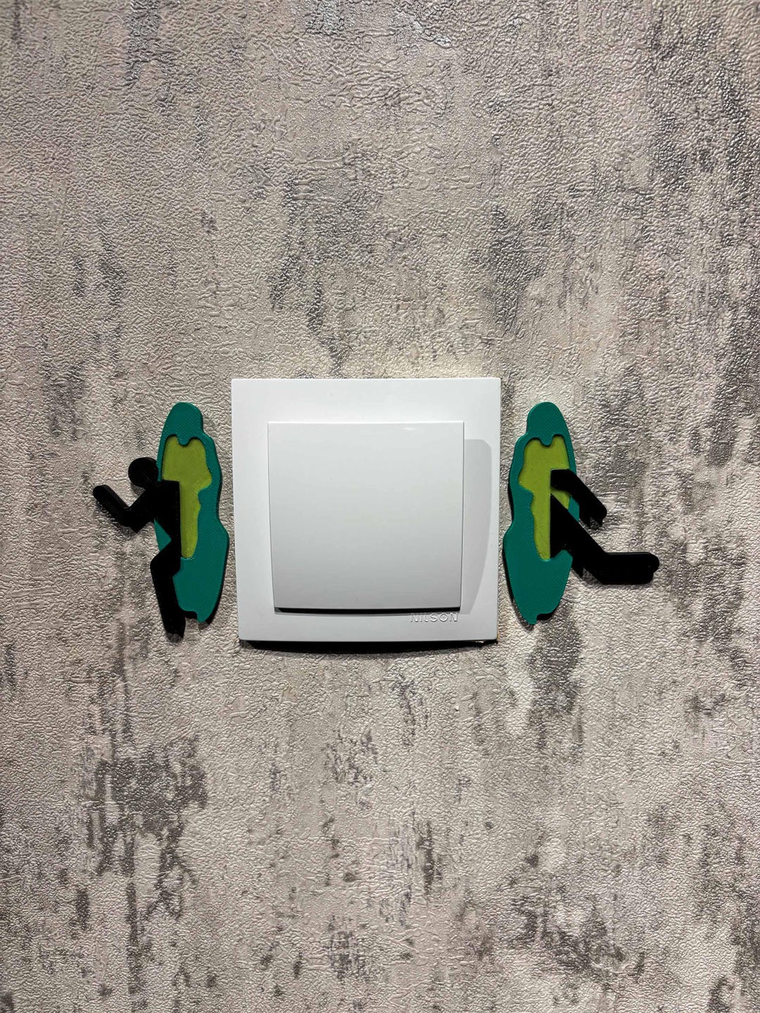 Portal Man Light Switch Decor - 3D Portal Wall Decal - Etsy