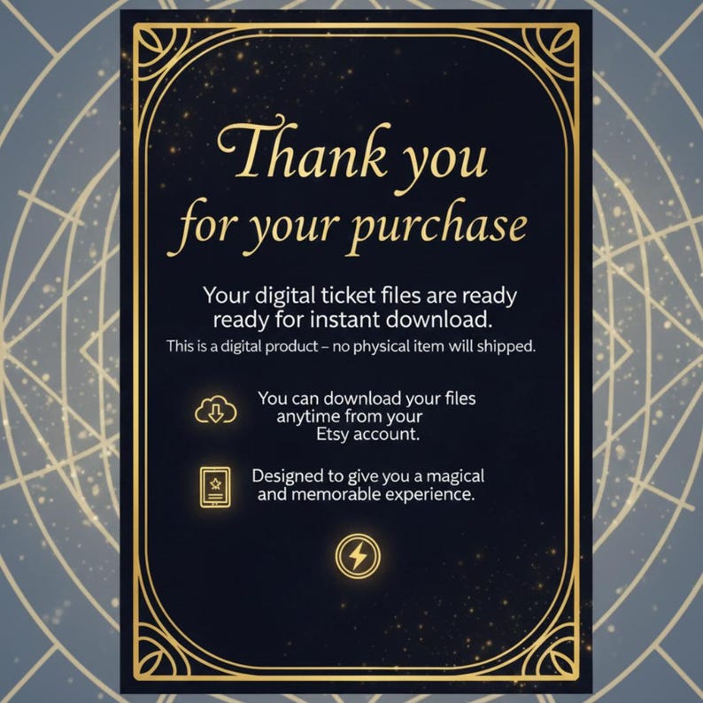 Magic Event Ticket Canva Template, Editable Wizard Fantasy Ticket ...