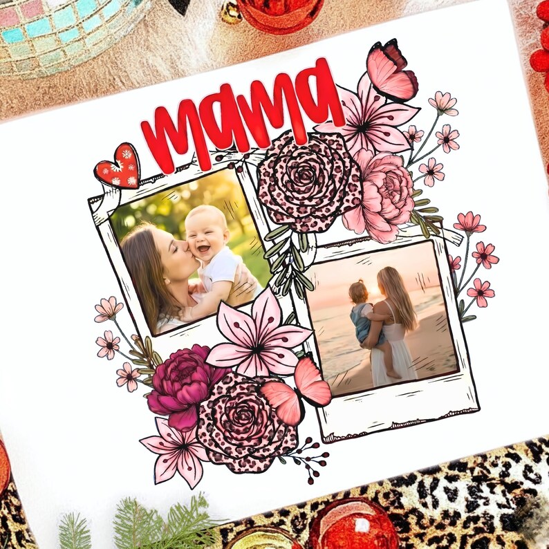 Preppy Mama Valentine Photo PNG Bundle | Custom Photo Personalized ...