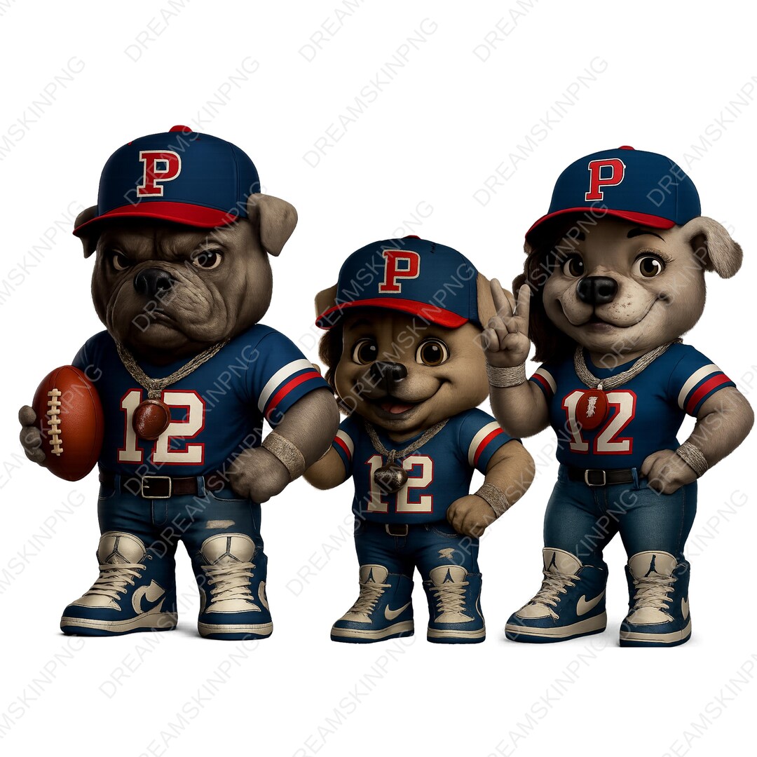 New England Family Matching PNG - Cute NFL Mascot Clipart for Shirts ...