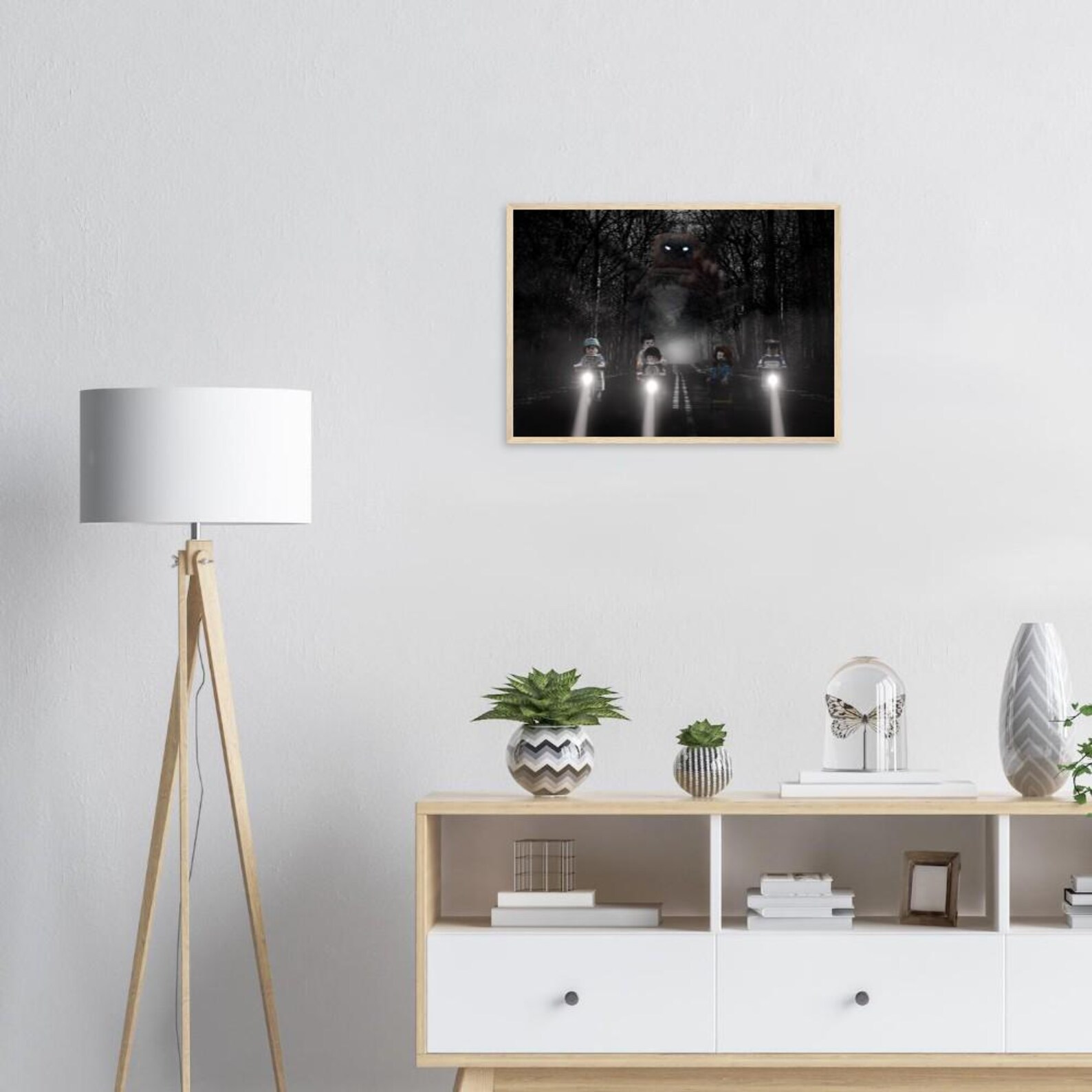 Stranger Things Poster - Vecna & the Party Iconic Print - Retro Brick ...