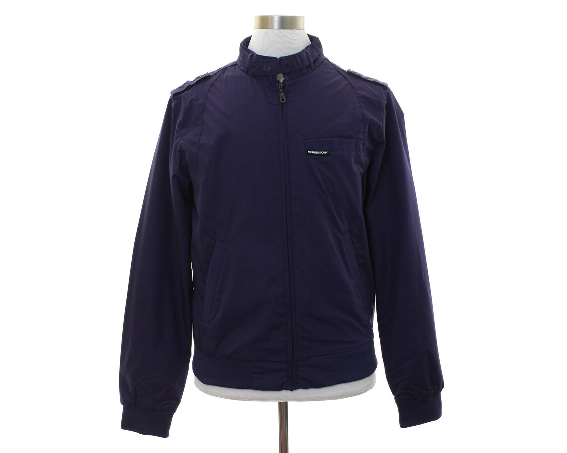 Purple Members Only Jacket 80s Reproduction / 38-40 Chest - Etsy