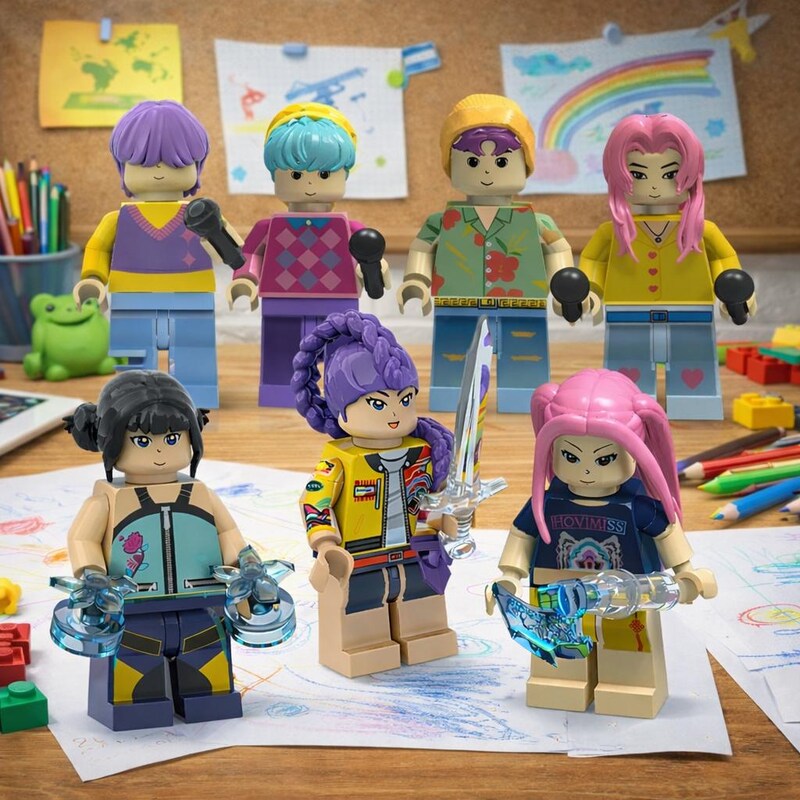 K Pop Demon Hunter Legos - Etsy