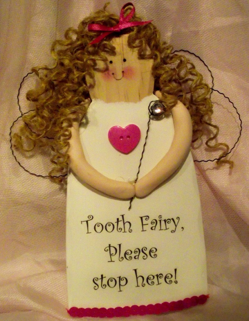 Tooth Fairy, Personalised Wooden Sign, Tooth Fairy Stop Here, Any Name ...