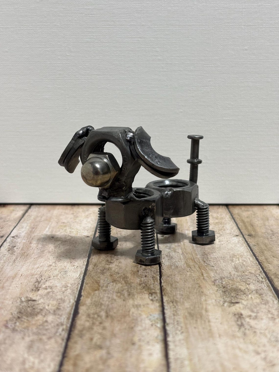 Handmade Welded Dog Out of Nuts and Bolts - Etsy
