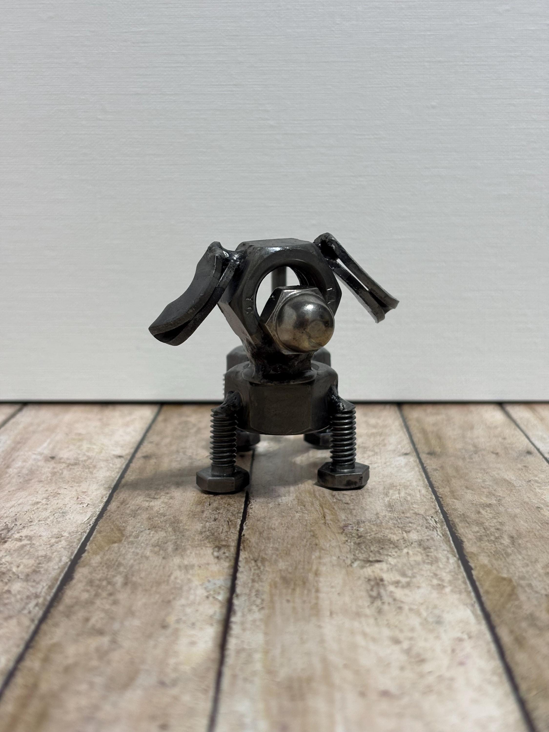 Handmade Welded Dog Out of Nuts and Bolts - Etsy