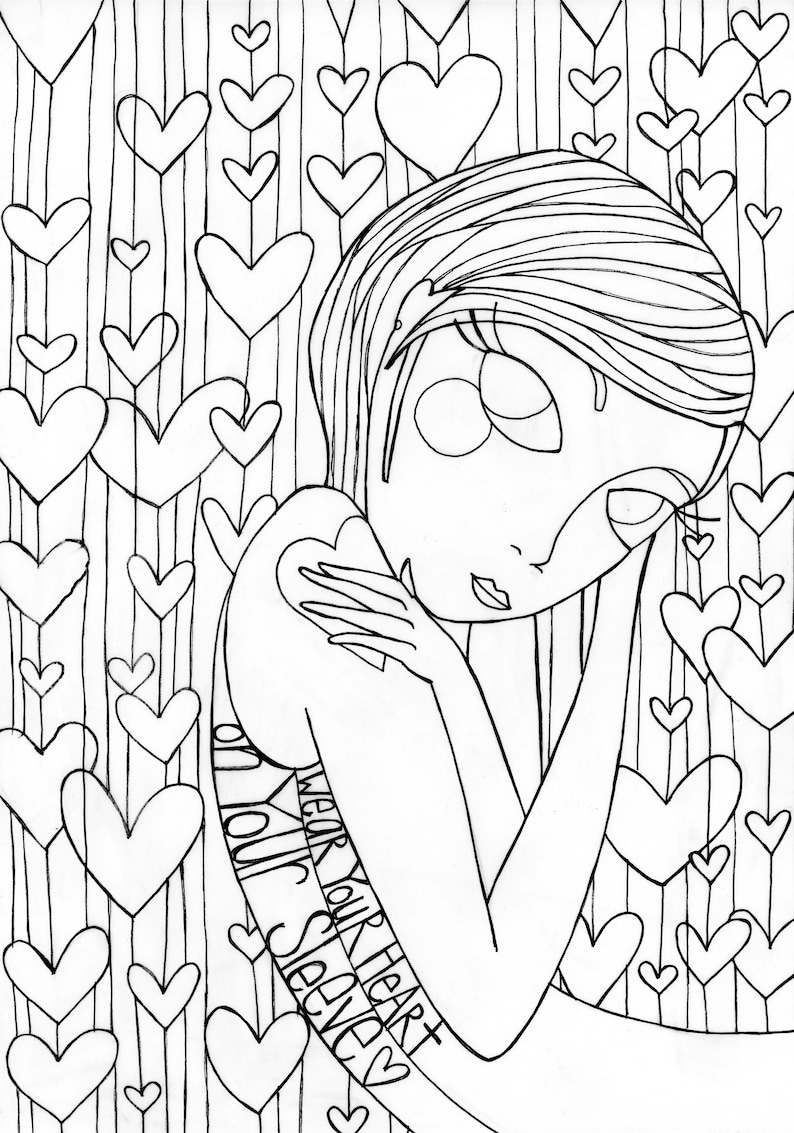 10 Pk A4 Tween Art Therapy Colouring in Pages - Etsy