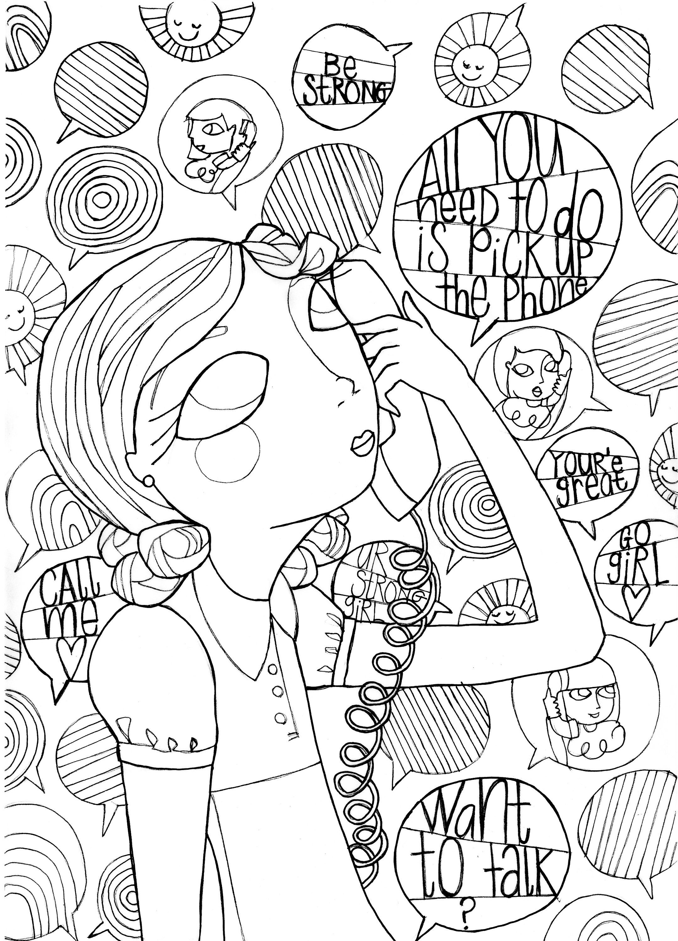 10 Pk A4 Tween Art Therapy Colouring in Pages - Etsy