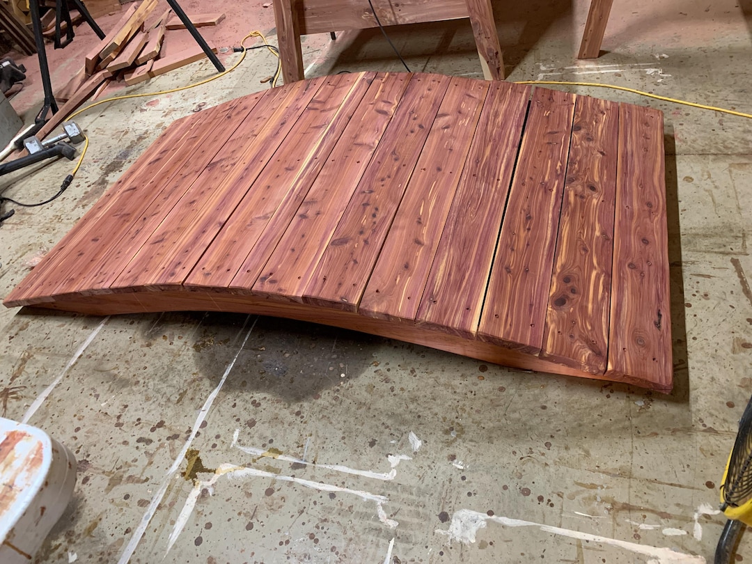 Red Cedar Garden Foot Bridge 4ft–12ft | Wooden Footbridge for Pond ...
