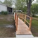 Red Cedar Post and Rail Garden Bridge 4ft–20ft | Wooden Footbridge for ...