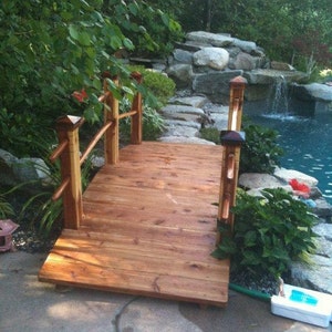 Cedar Bridges Custom Built 8 Ft Long and 3 Ft Wide With Handrails and ...
