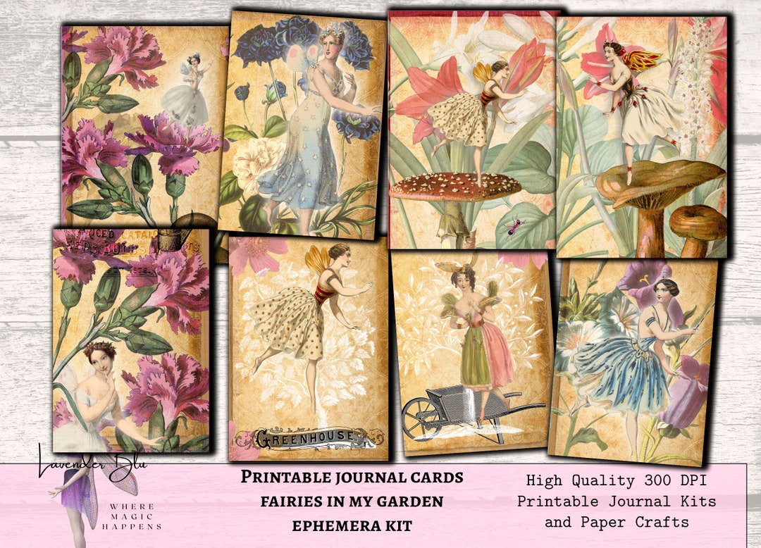 Journal Cards Printable Junk Journal Cards for Journal Writing Card Set ...