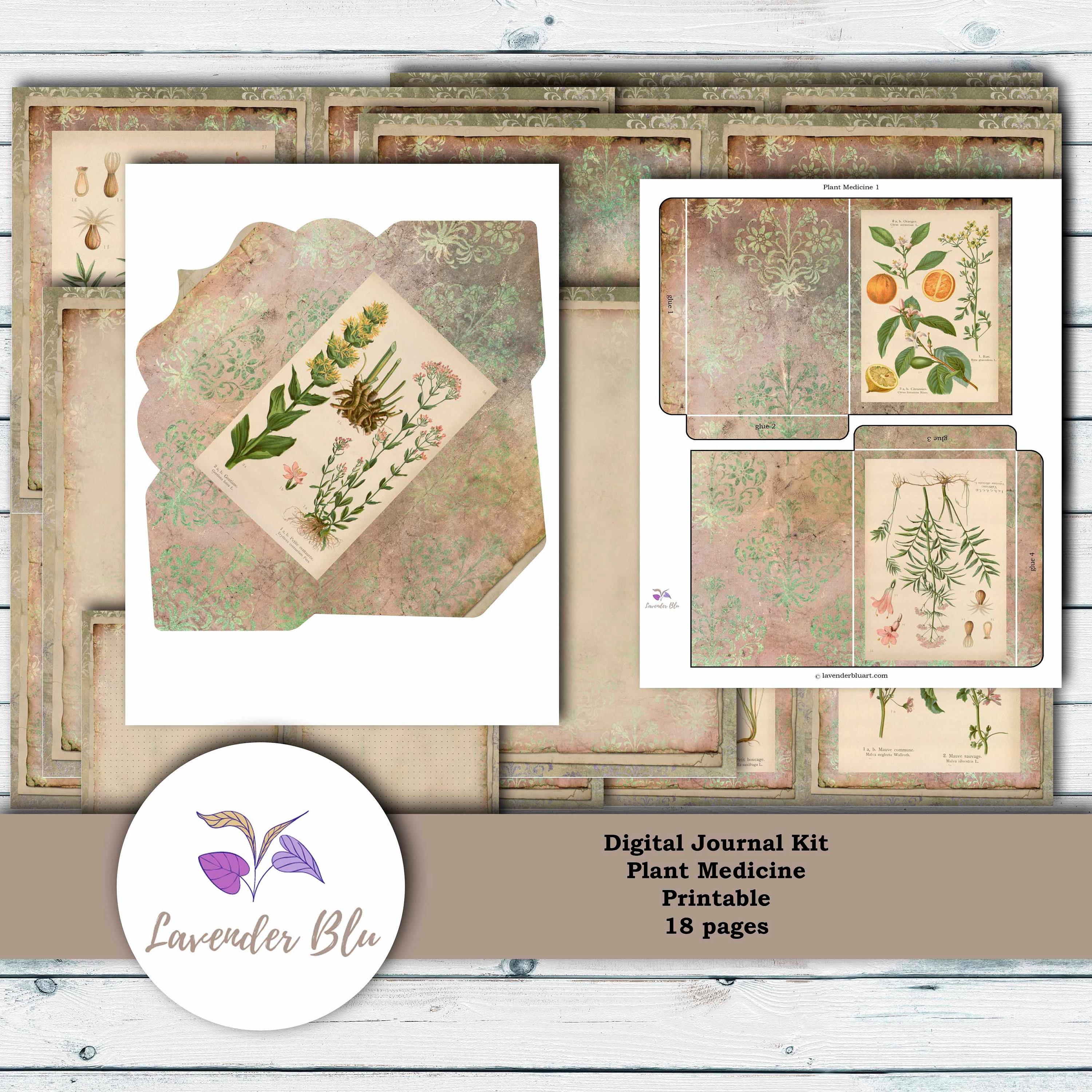 Digital Journal Kit Plant Medicine 1 Printable Journal - Etsy Australia