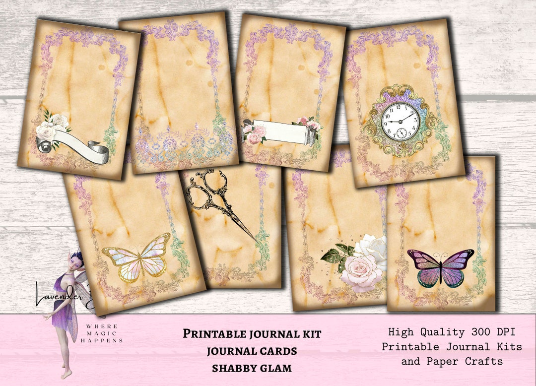 Printable Journal Cards for Junk Journal Journaling Cards ATC Size ...