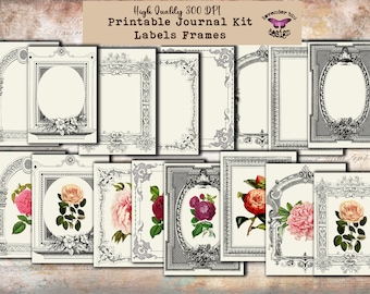 Frames Photo Frames Printable Frames Junk Journal - Etsy