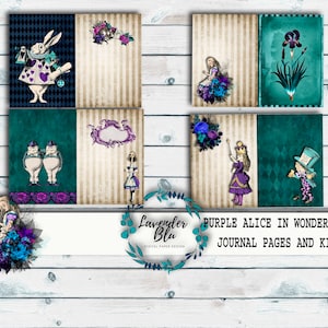 Alice in Wonderland Journal Kit,printable Journal Kit,alice, Ephemera ...