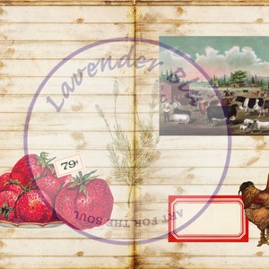 Printable Journal Kit Farm Life Digital Printable Paper - Etsy