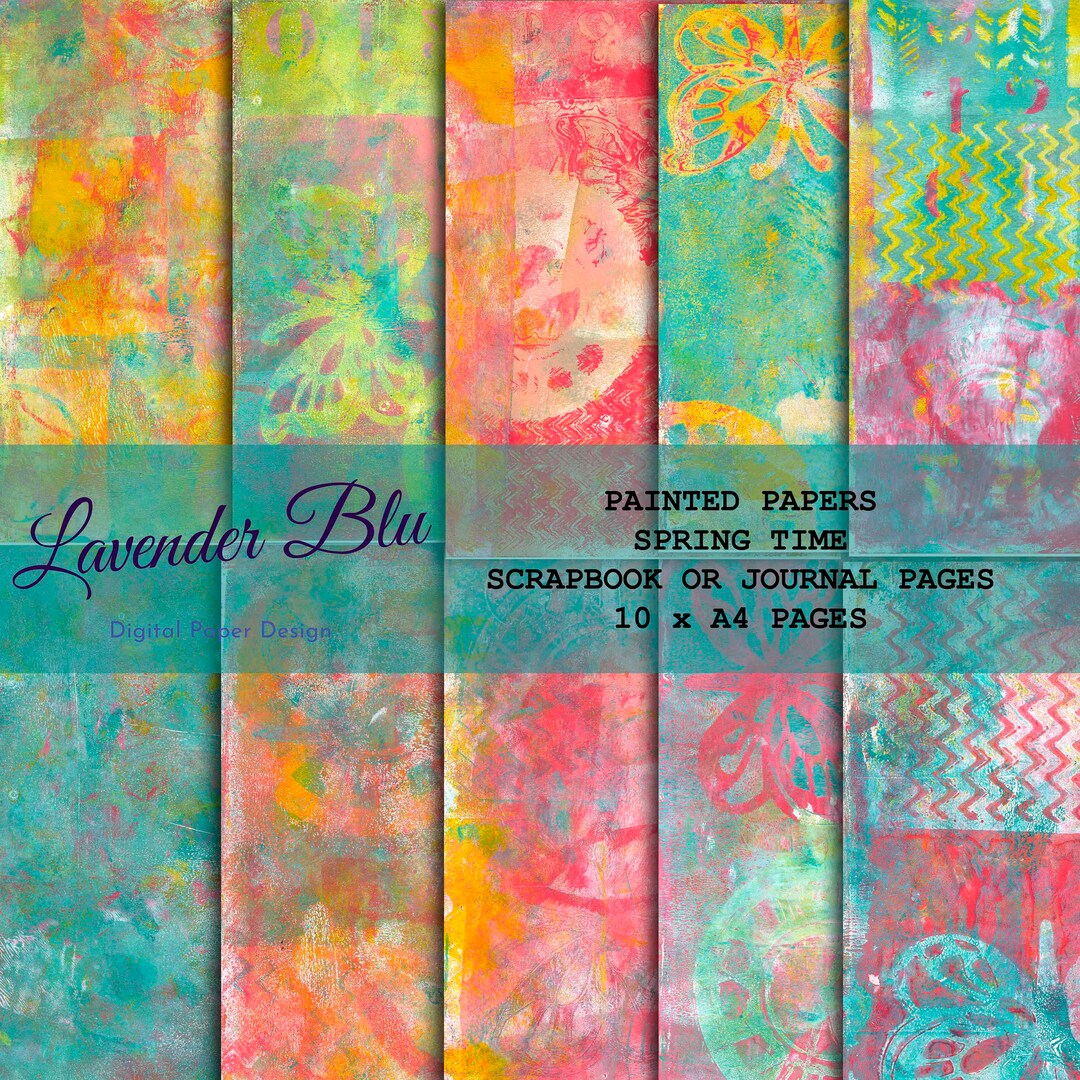 Digital Scrapbook Paper | Mixed Media Papers | Spring Time | Junk ...