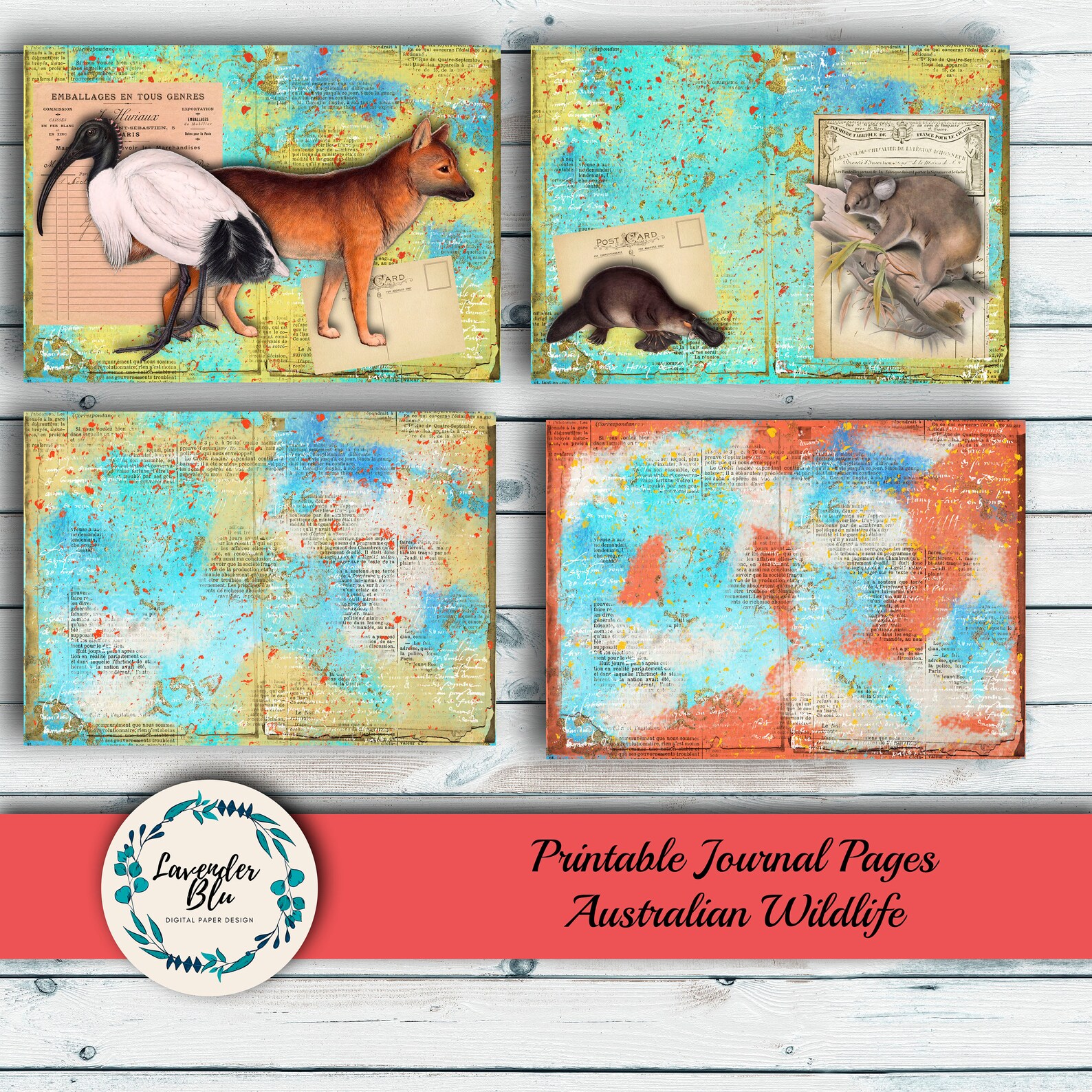 Australian Journal Kit Junk Journal Pages Australian - Etsy