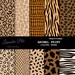Digital Scrapbook Paper Traditional Wild Animal Prints - Etsy