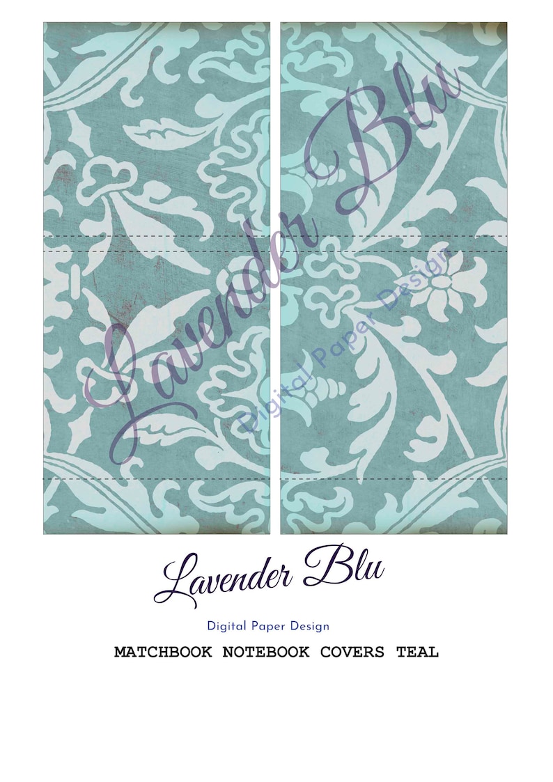 Teal Junk Journal Ephemera Kit: Pockets, Tags, Cards (digital Download ...