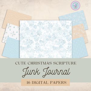 Bible Verse Junk Journal Printable, KJV Scripture Journal Kit, Digital ...