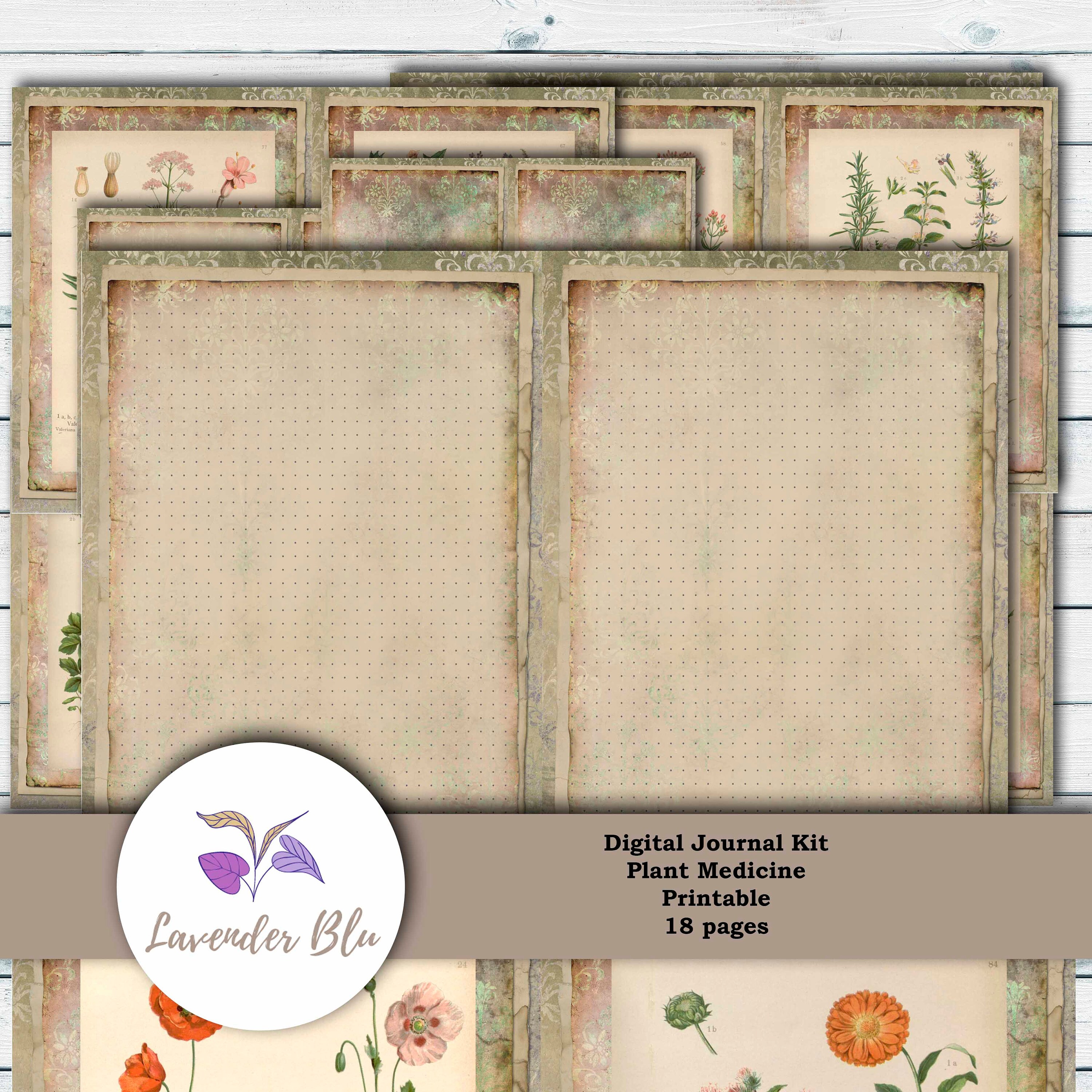 Digital Journal Kit Plant Medicine 1 Printable Journal - Etsy Australia