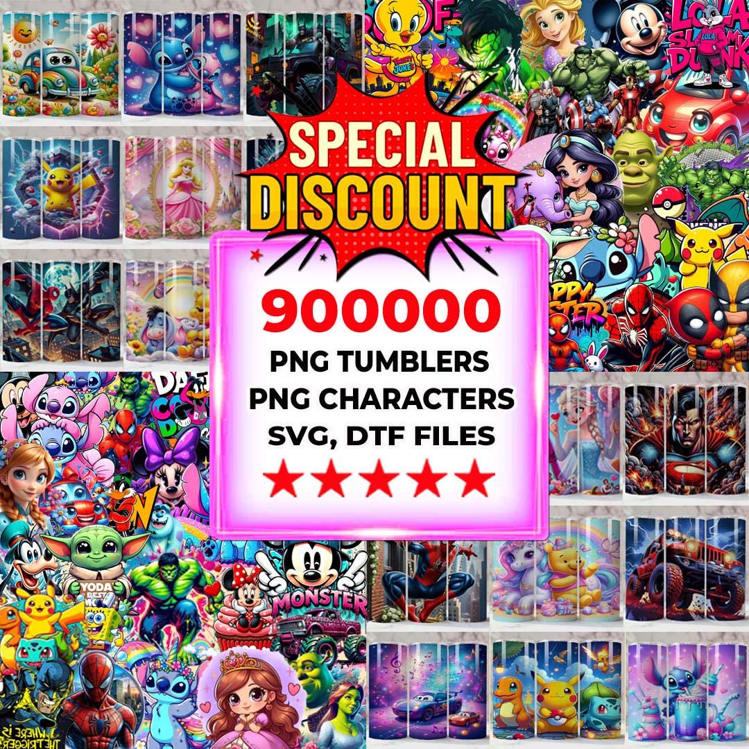 900000 Mega Bundle Png, Cartoon Svg Bundle, Cartoons Png, Svg Bundle ...