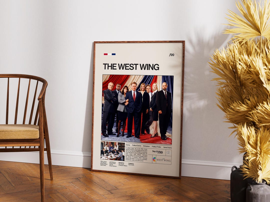 The West Wing Poster, the West Wing Tv Series Poster, Retro Vintage ...