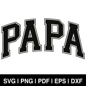 PAPA, SVG File for Fathers - Etsy