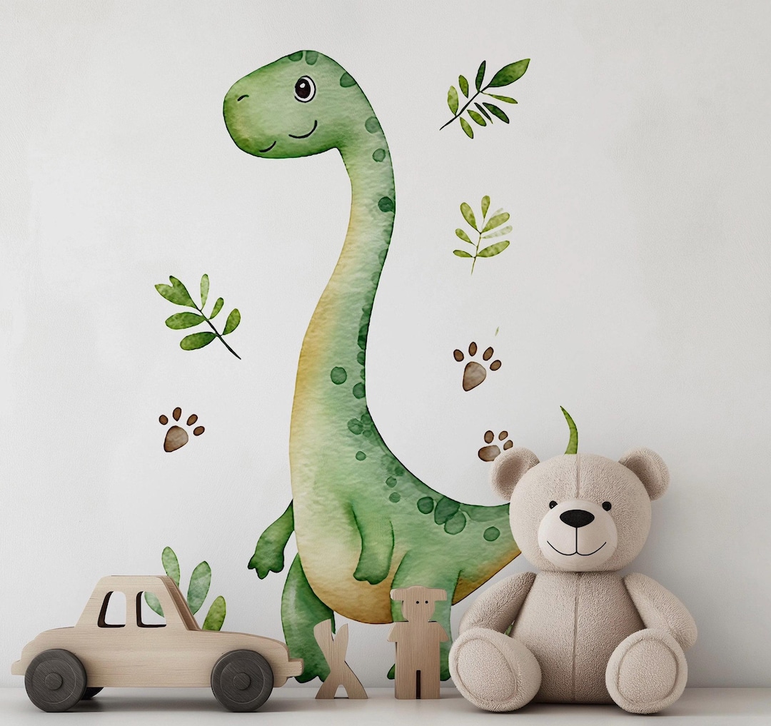Large Dinosaur Wall Stickers, Animal Decals, Dinosaurs Peel and Stick ...