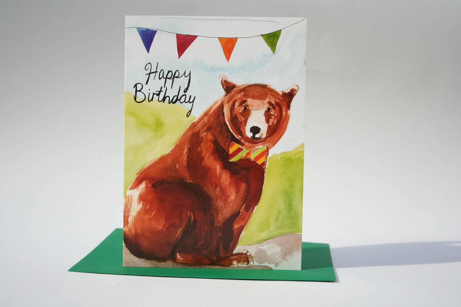 Bear Birthday Card - Etsy