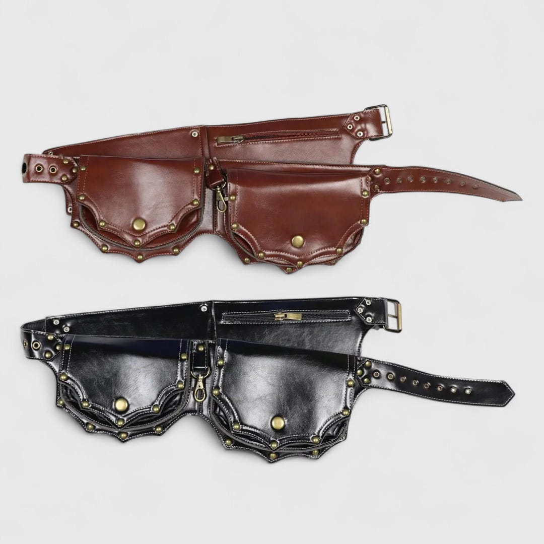 Utility Belt Steampunk Waist Bag, Medieval Belt Pouch, Renaissance ...