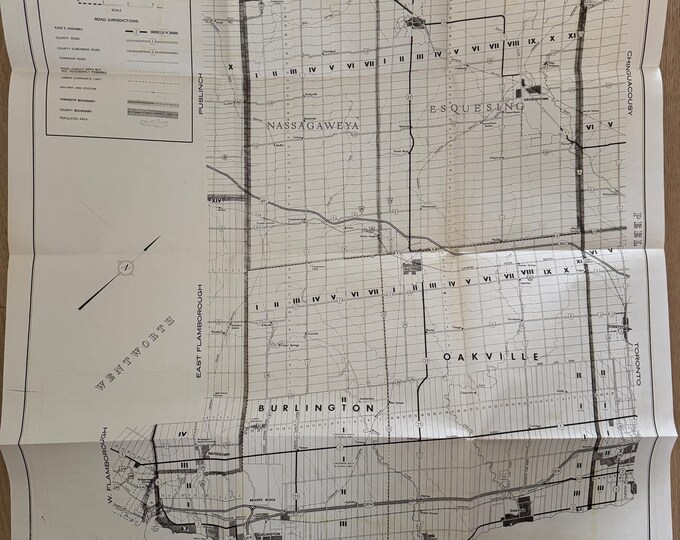 Typographic Map of Halton Region, Divided Into Its High School ...