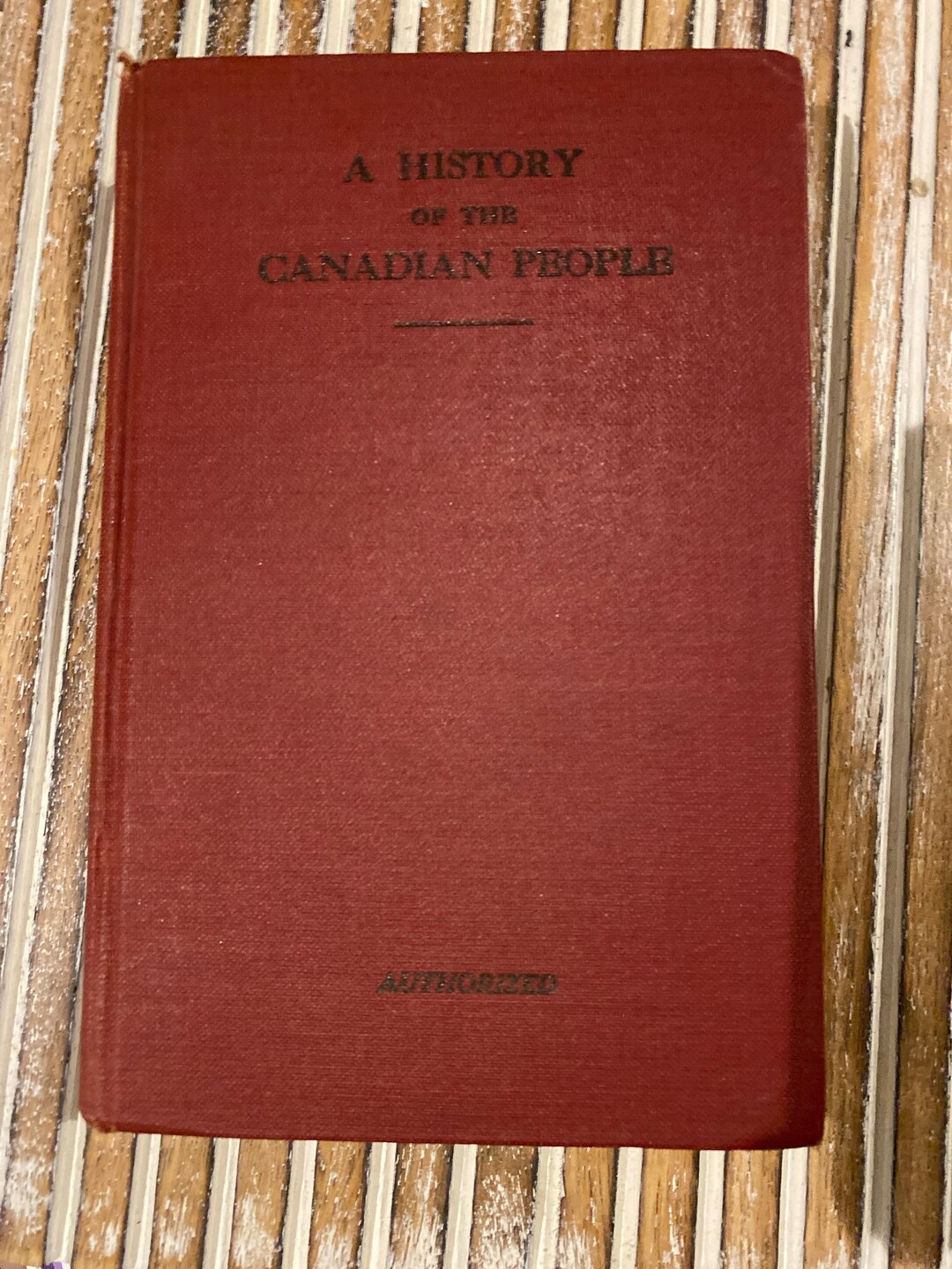 Rare!! A History of the Canadian People Authorized Book 1941 - Etsy