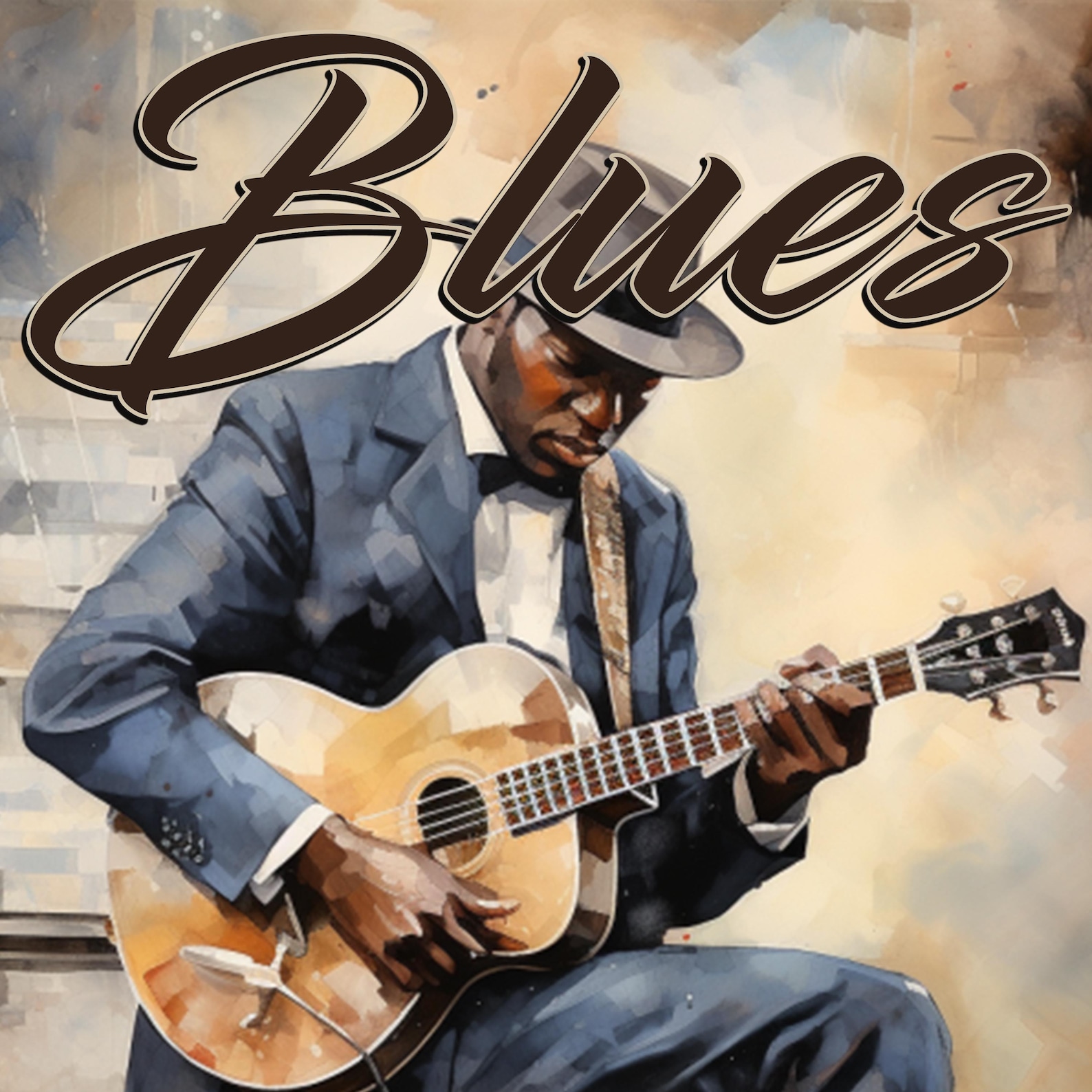 Authentic Blues Guitar & Vocal Tracks Soulful Background Music for Film ...