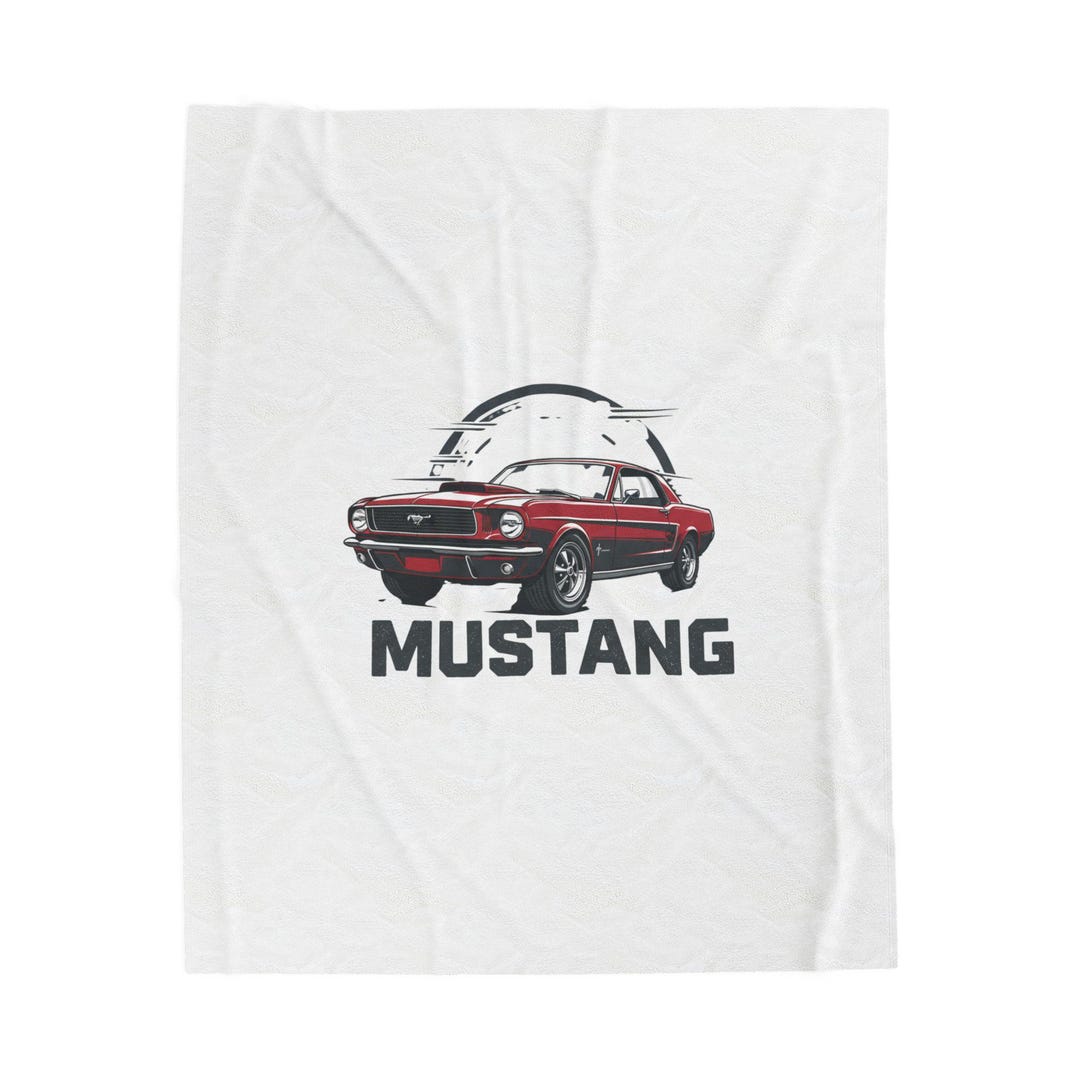 Ford Mustang Blanket Velveteen Plush Blanket | Car Muscle Car Throw - Etsy