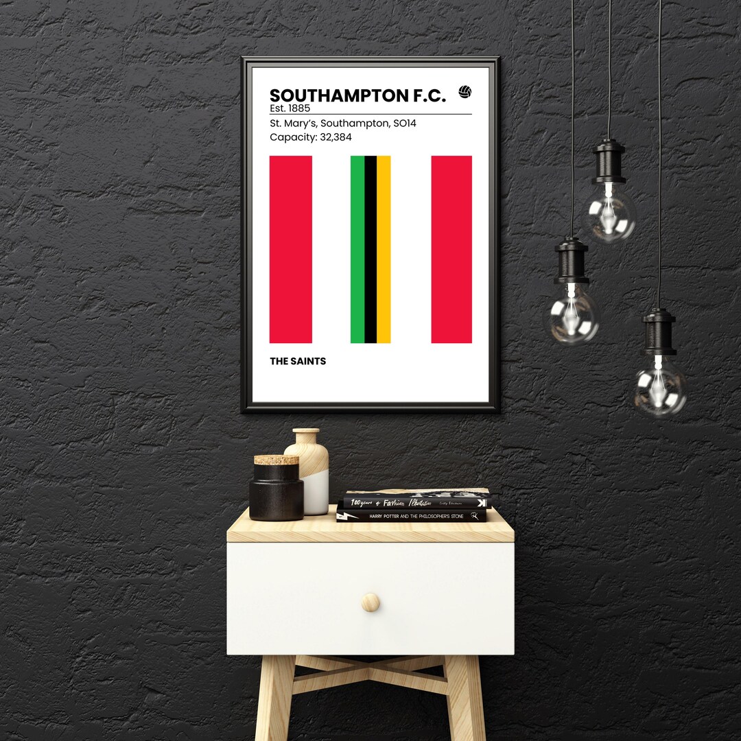 Southampton FC Poster - Retro Style - Club Colours - Club Nickname ...