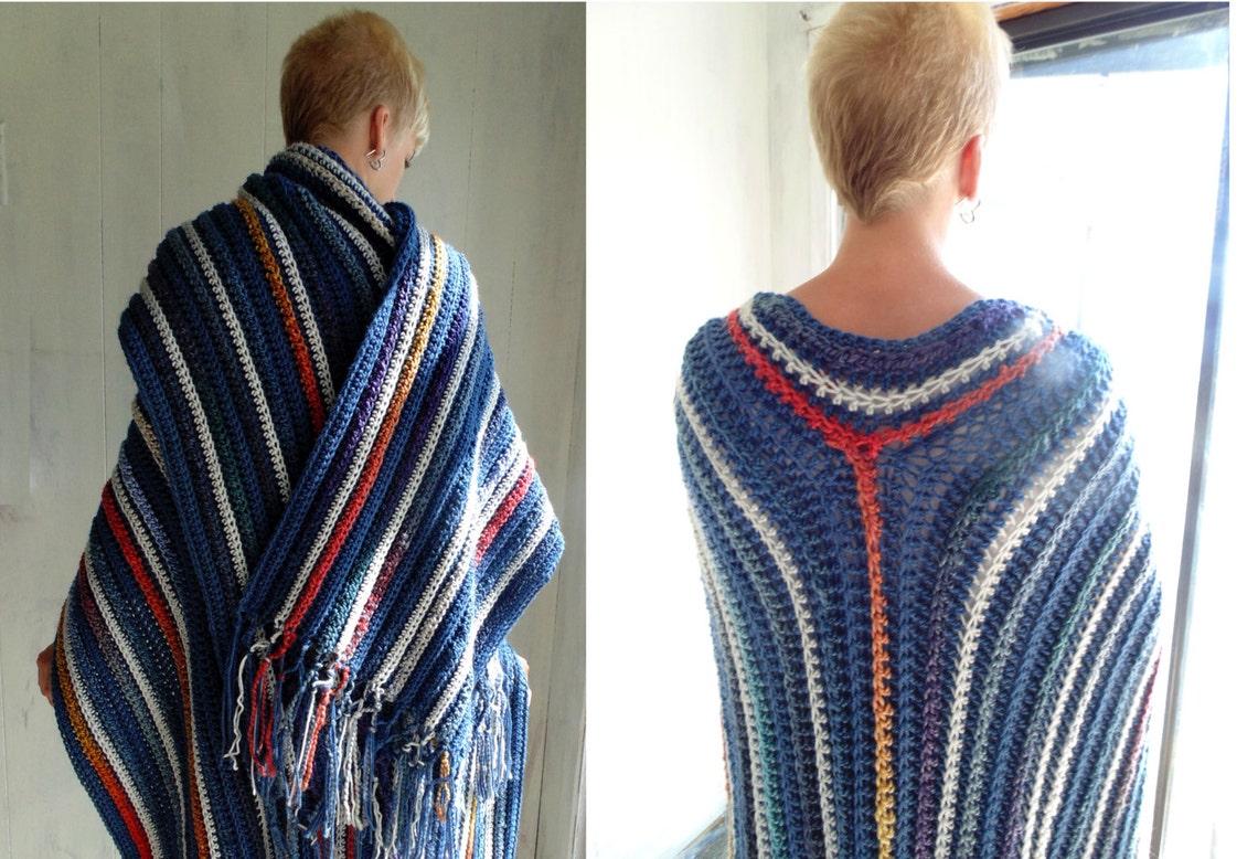Crochet PATTERN Simply Ruana Cloak Shawl Poncho - Etsy